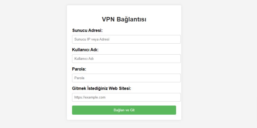 HTML ile Kolay VPN Arayüzü Nasıl Yapılır? - Beytullah Güneş